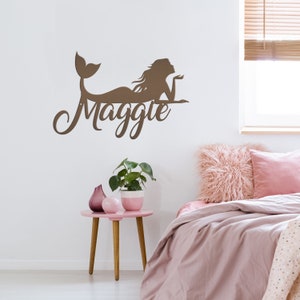 Personalized Mermaid Metal Sign - Etsy
