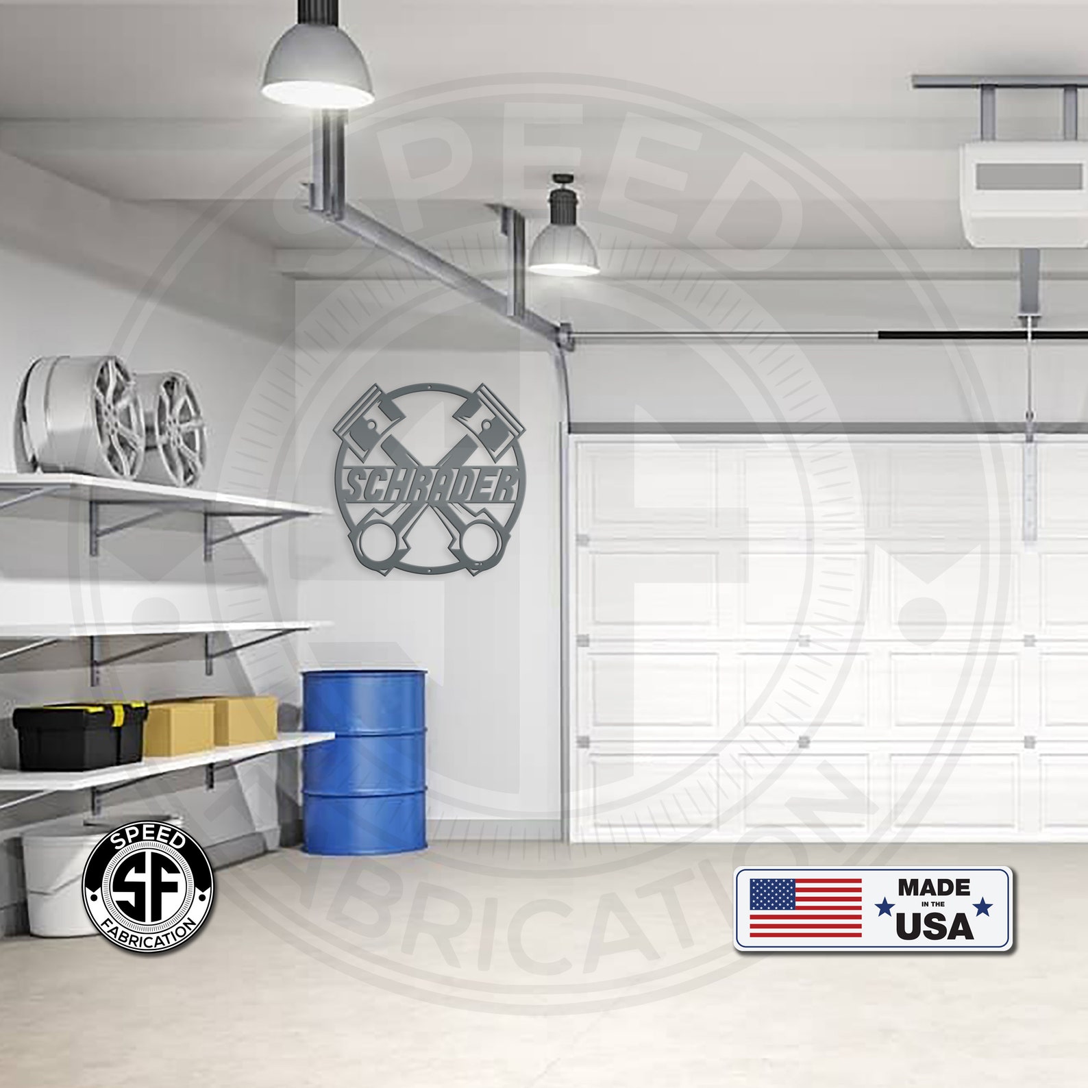 Custom Garage Sign Pistons Sign | Etsy