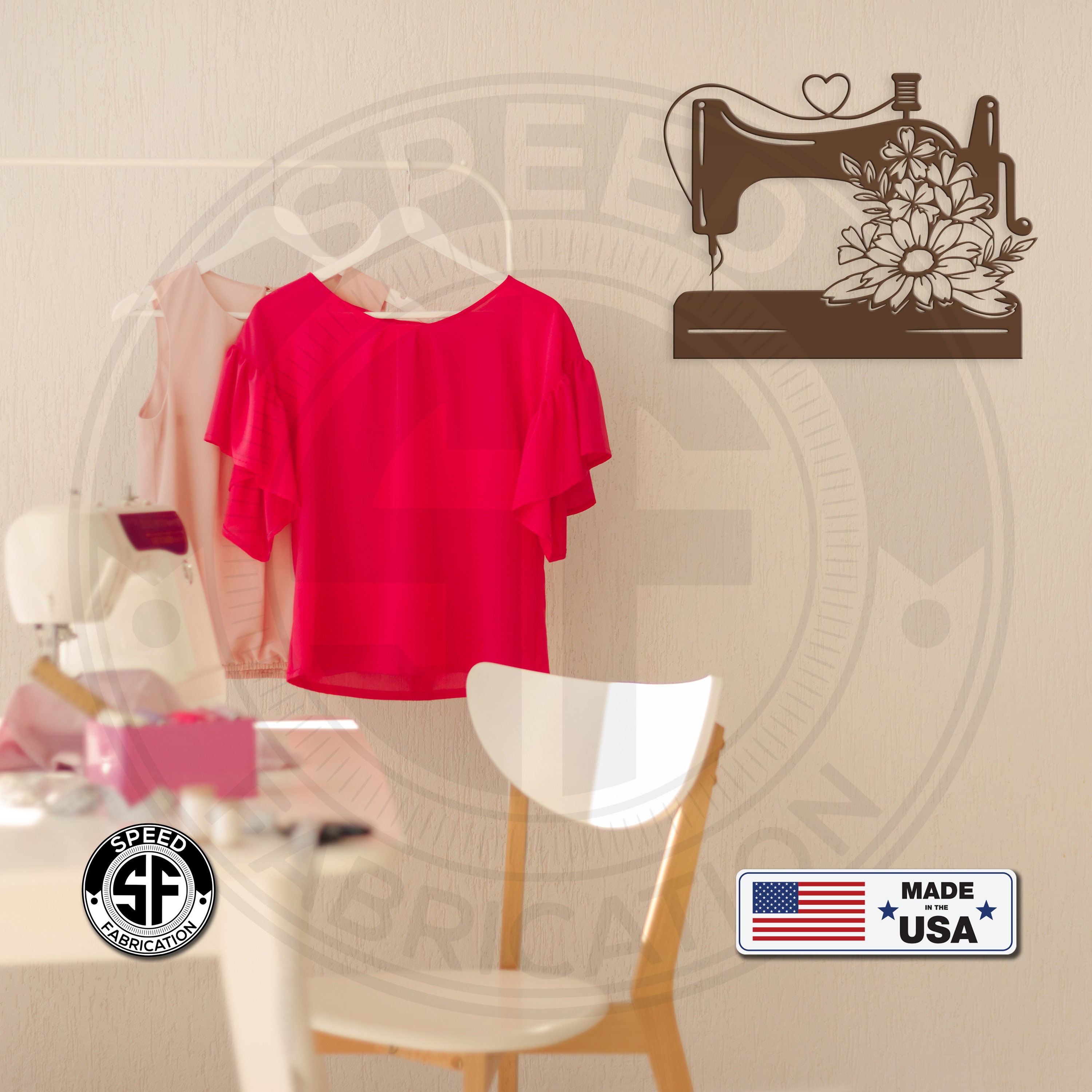 Decorative Antique Sewing Machine With Flowers Metal Sign - Etsy