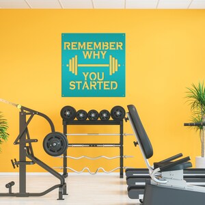 Gym Sign - Motivational Fitness Sign - at Home Gym Sign - Work Out Sign ...
