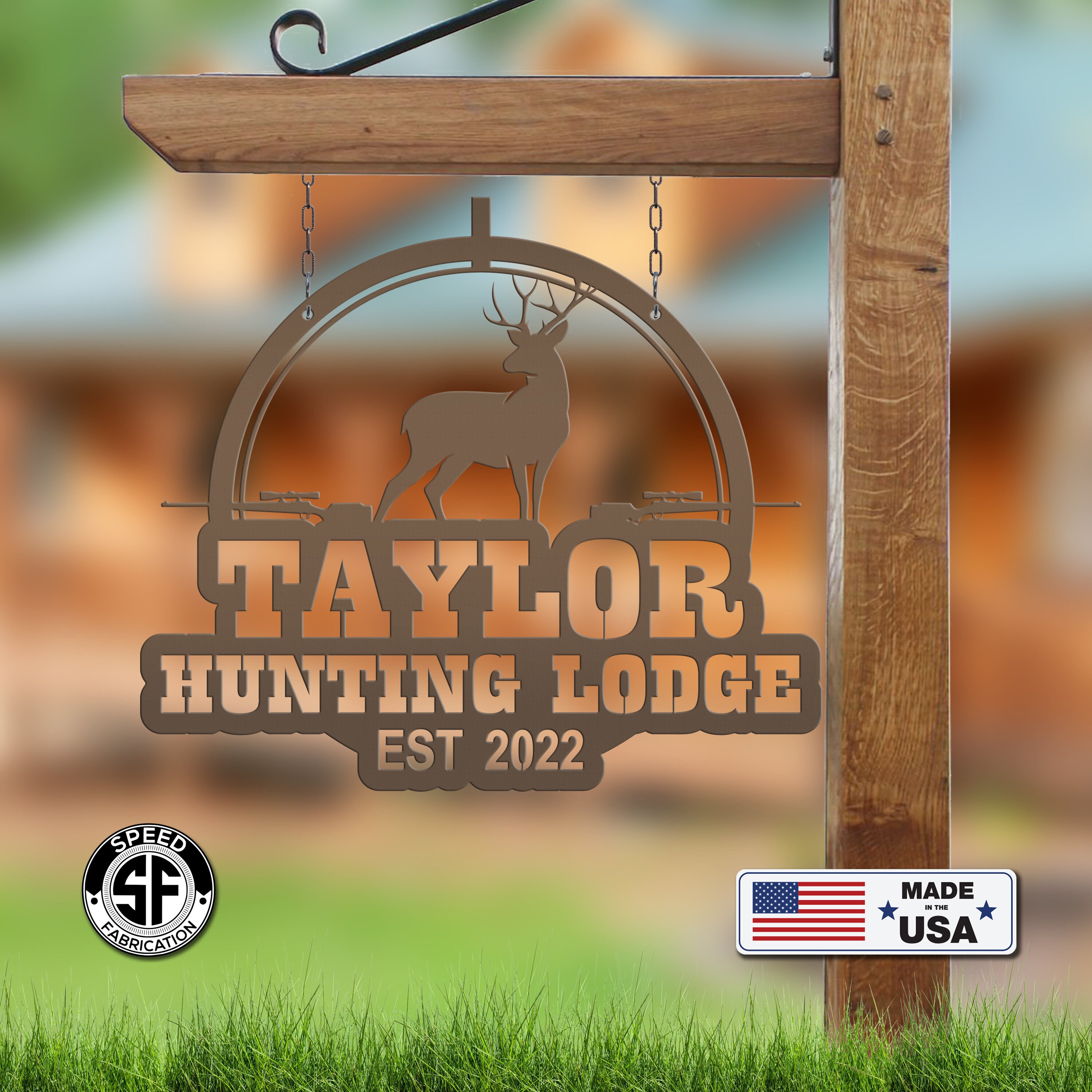 Custom Deer Hunting Metal Sign Personalized - Etsy