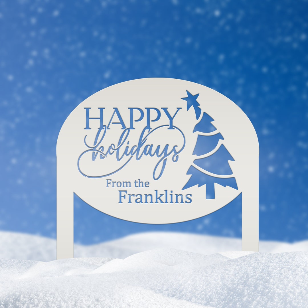 Christmas Sign - Unique Personalized Xmas Yard Decoration - Custom ...