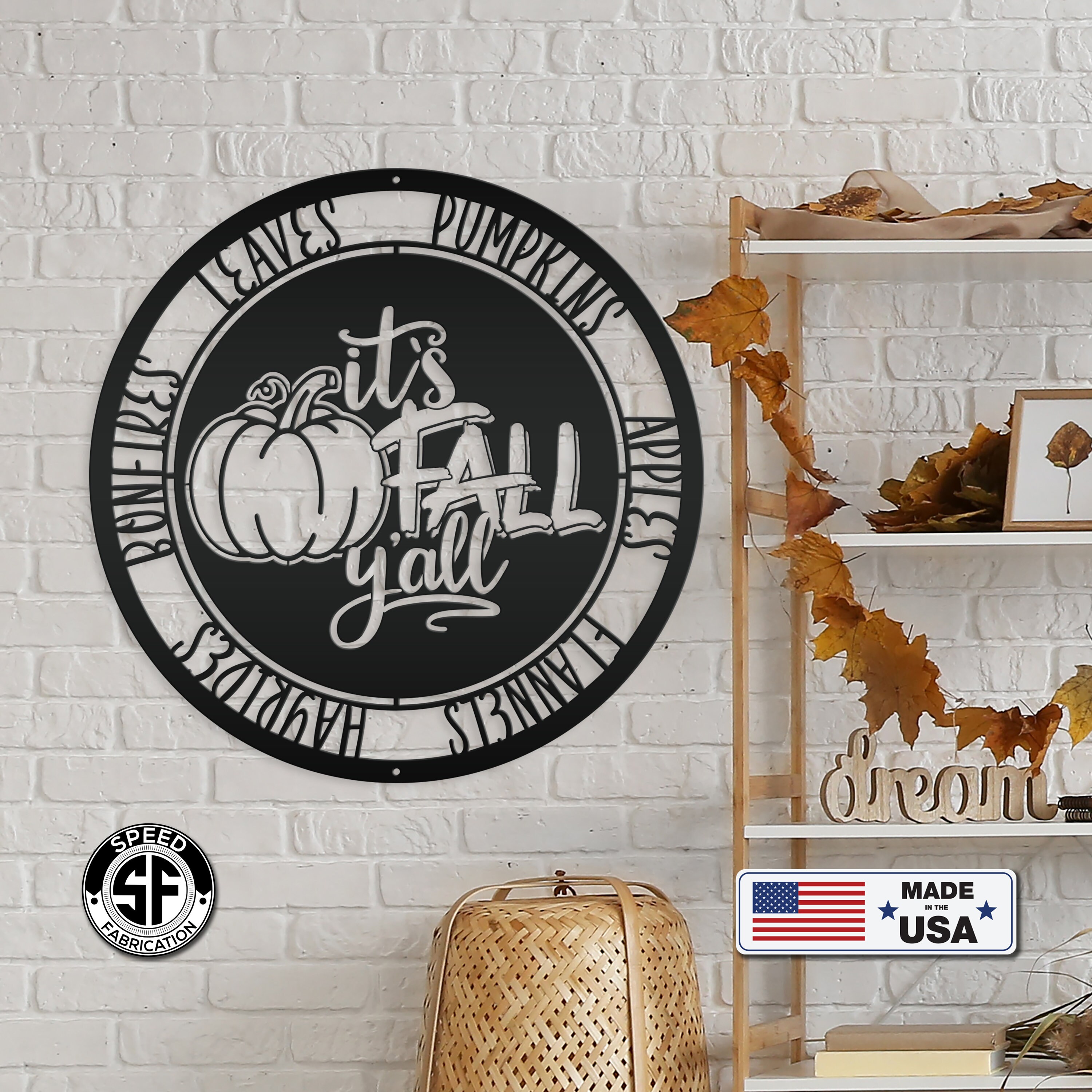Fall Metal Sign It's Fall Yall Sign - Etsy