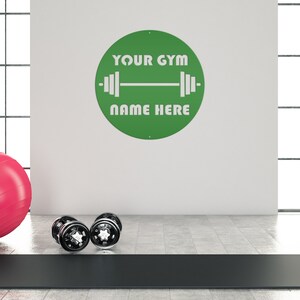 Personalized Gym Name Metal Sign - Etsy