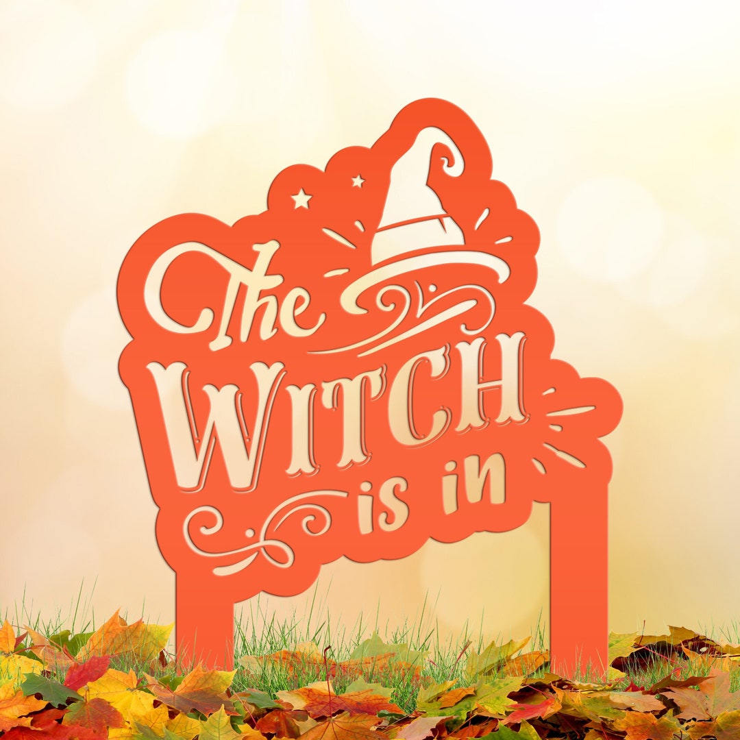 Halloween Witch Hat Yard Stake Decor, Haunted House Decorations ...