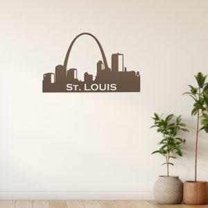 St. Louis Skyline Metal Sign - Etsy