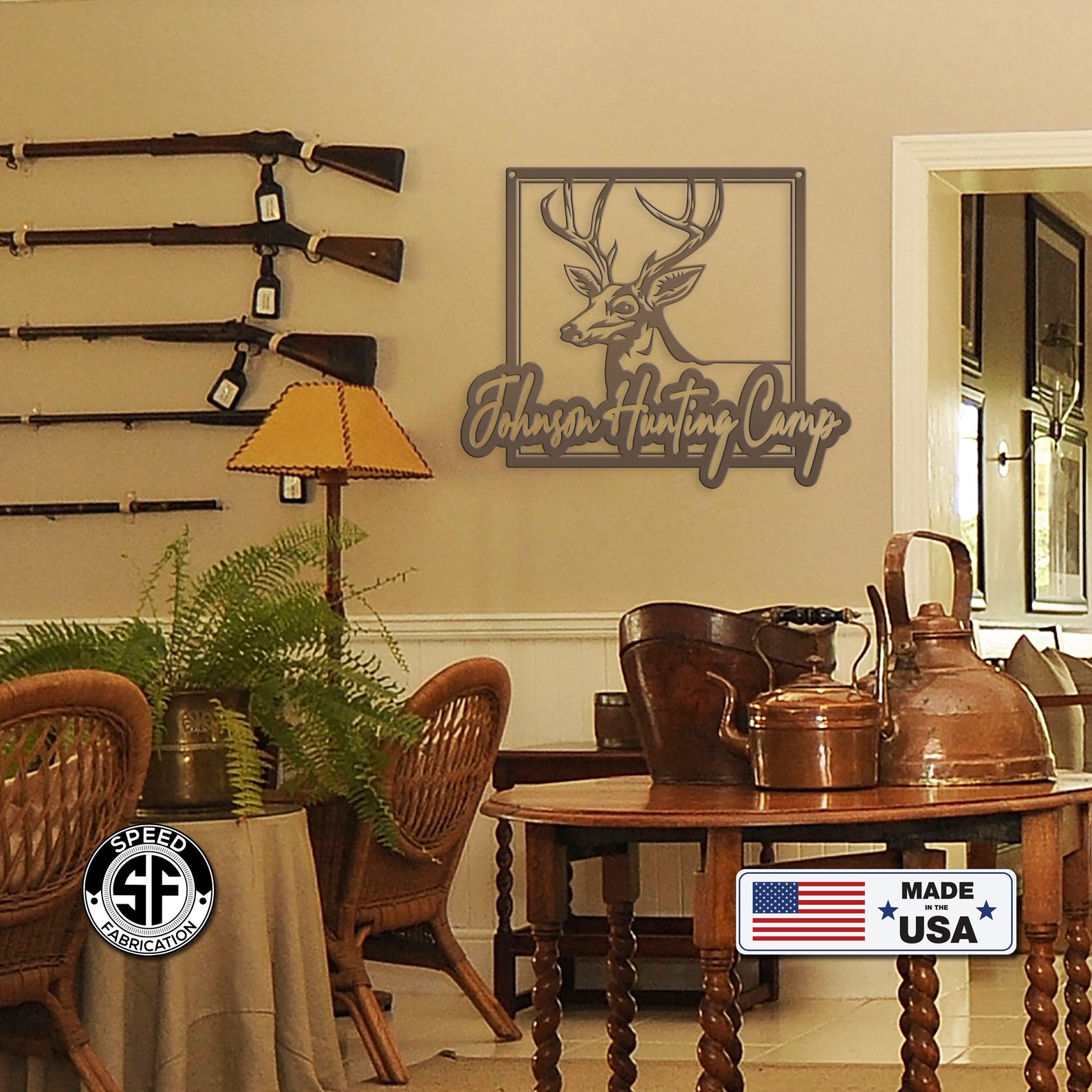 Personalized Deer Hunting Camp Metal Sign Your Own Wording - Etsy