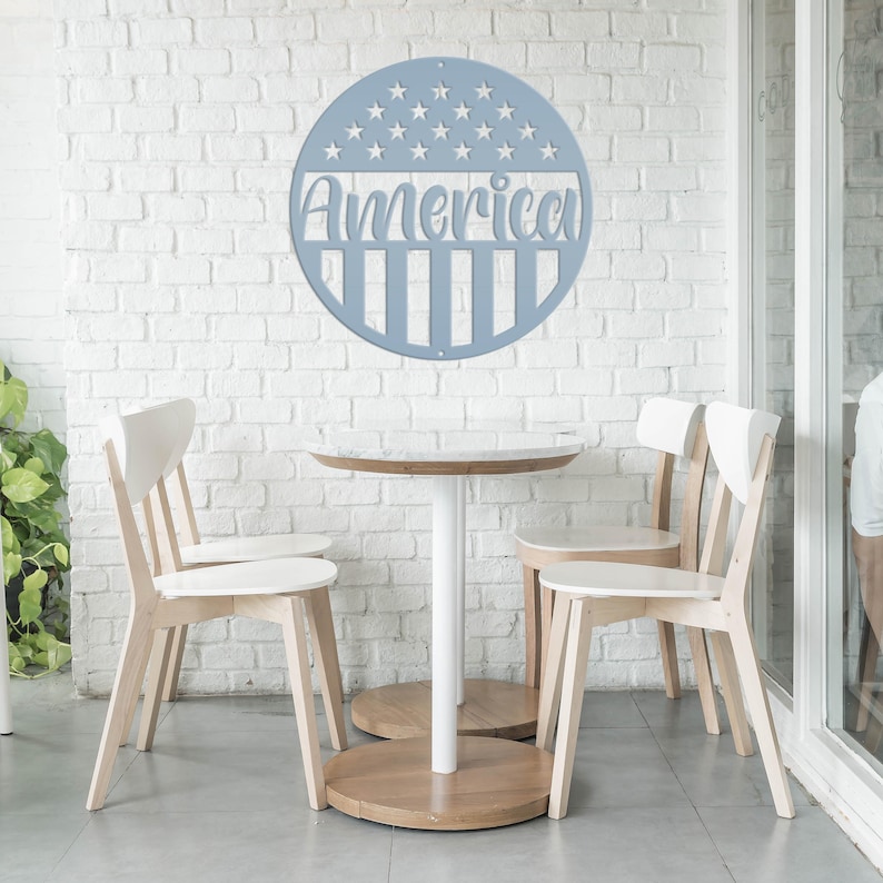 America Metal Sign - Patriotic Sign - Etsy