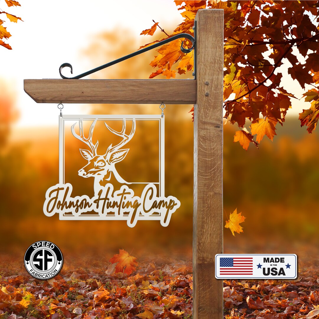 Personalized Deer Hunting Camp Metal Sign Your Own Wording - Etsy
