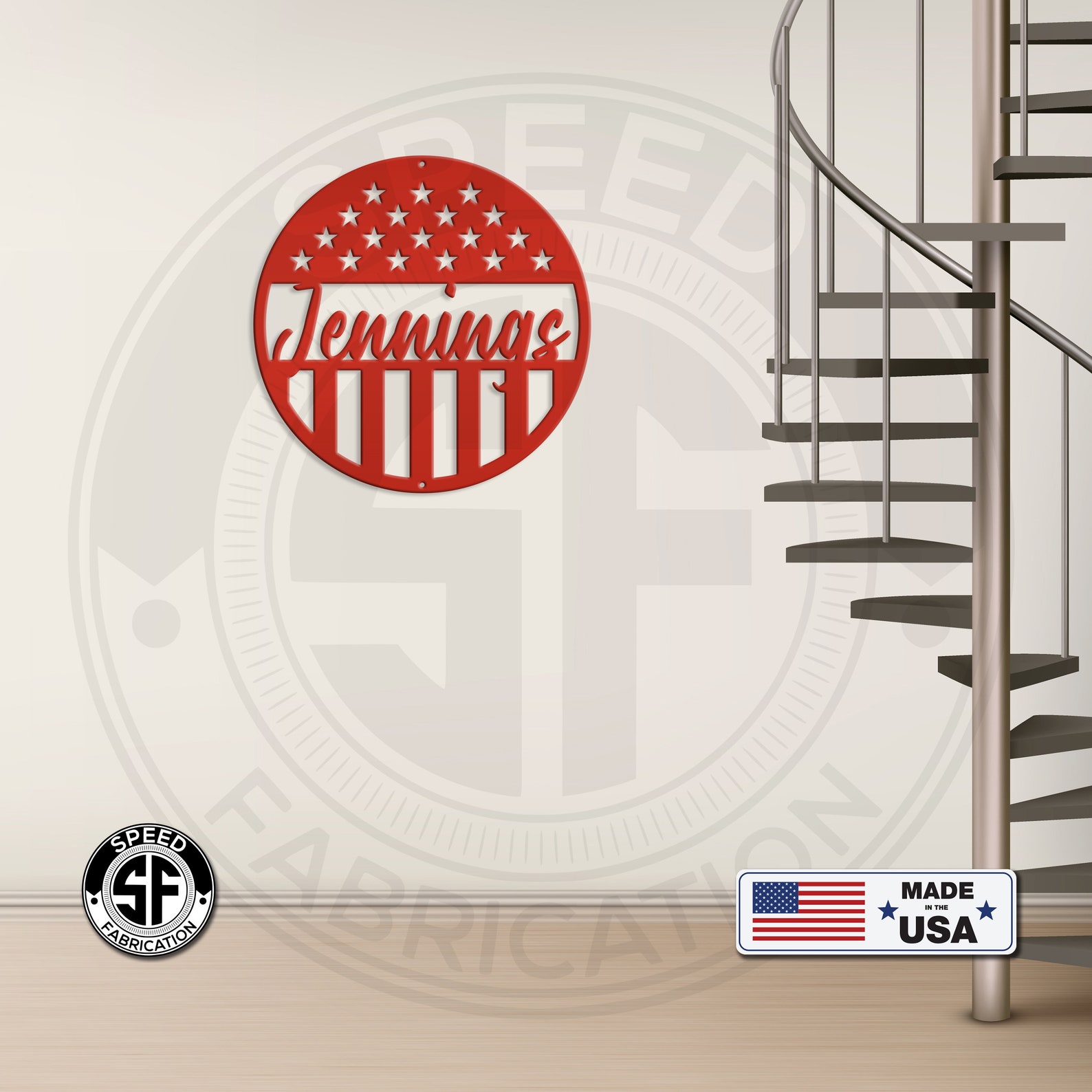 Custom Patriotic Americana Name Sign Custom Stars and - Etsy