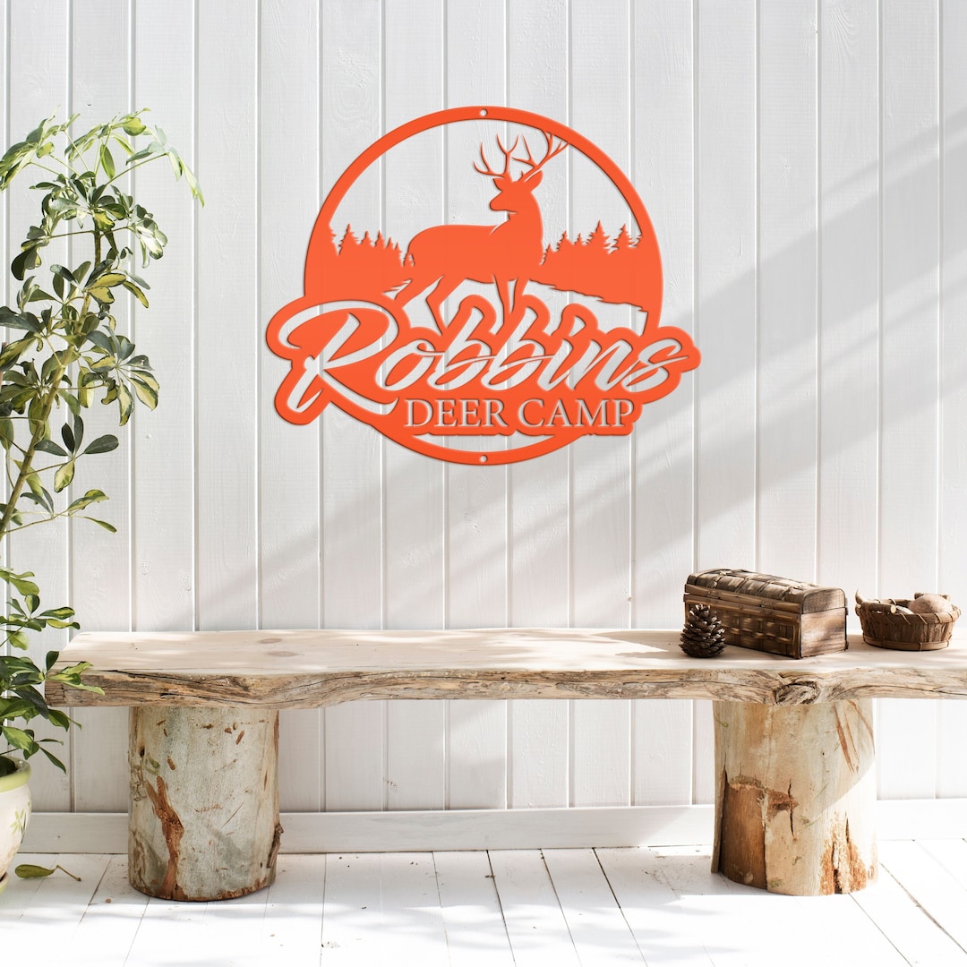 Personalized Deer Metal Sign - Hunting Sign - Etsy