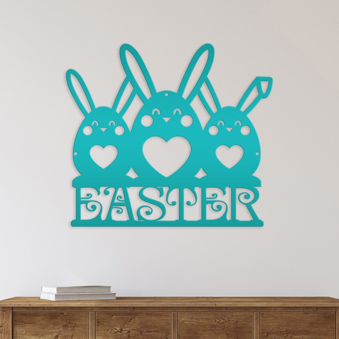 Colorful Metal Easter Sign, Door Hanger for Easter - Etsy