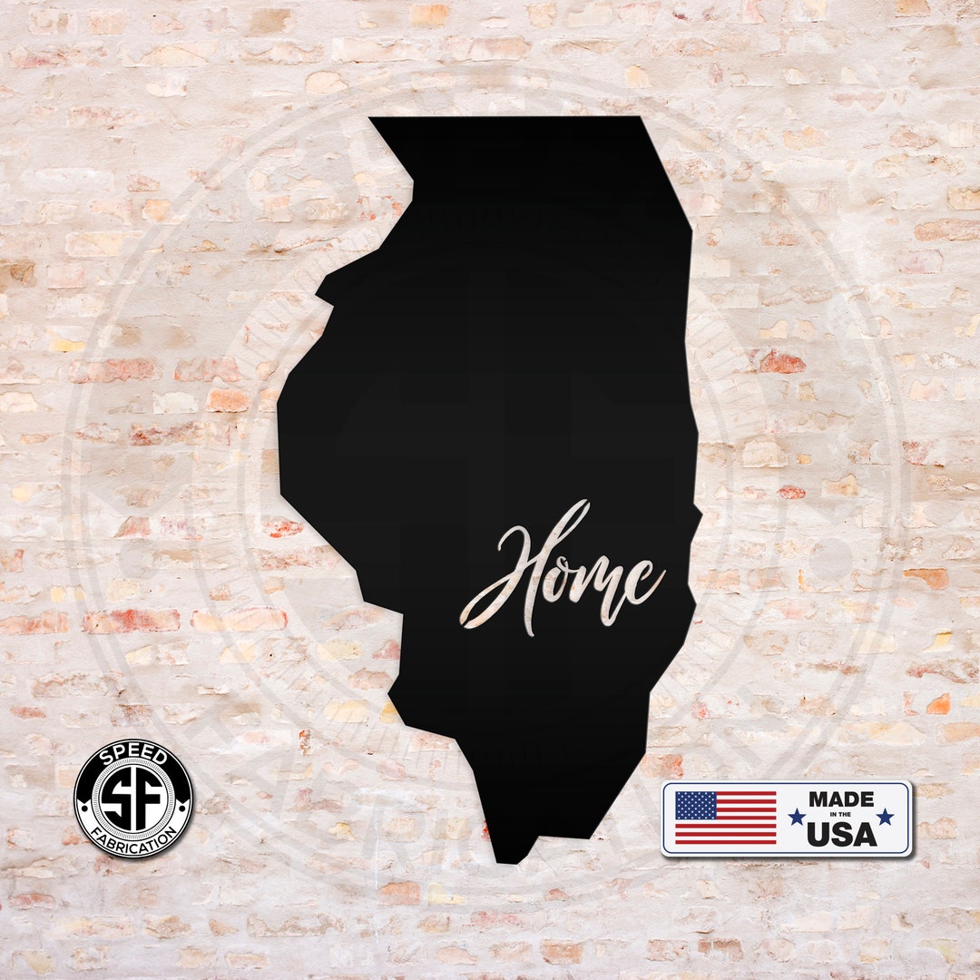 Home State Metal Sign - Etsy