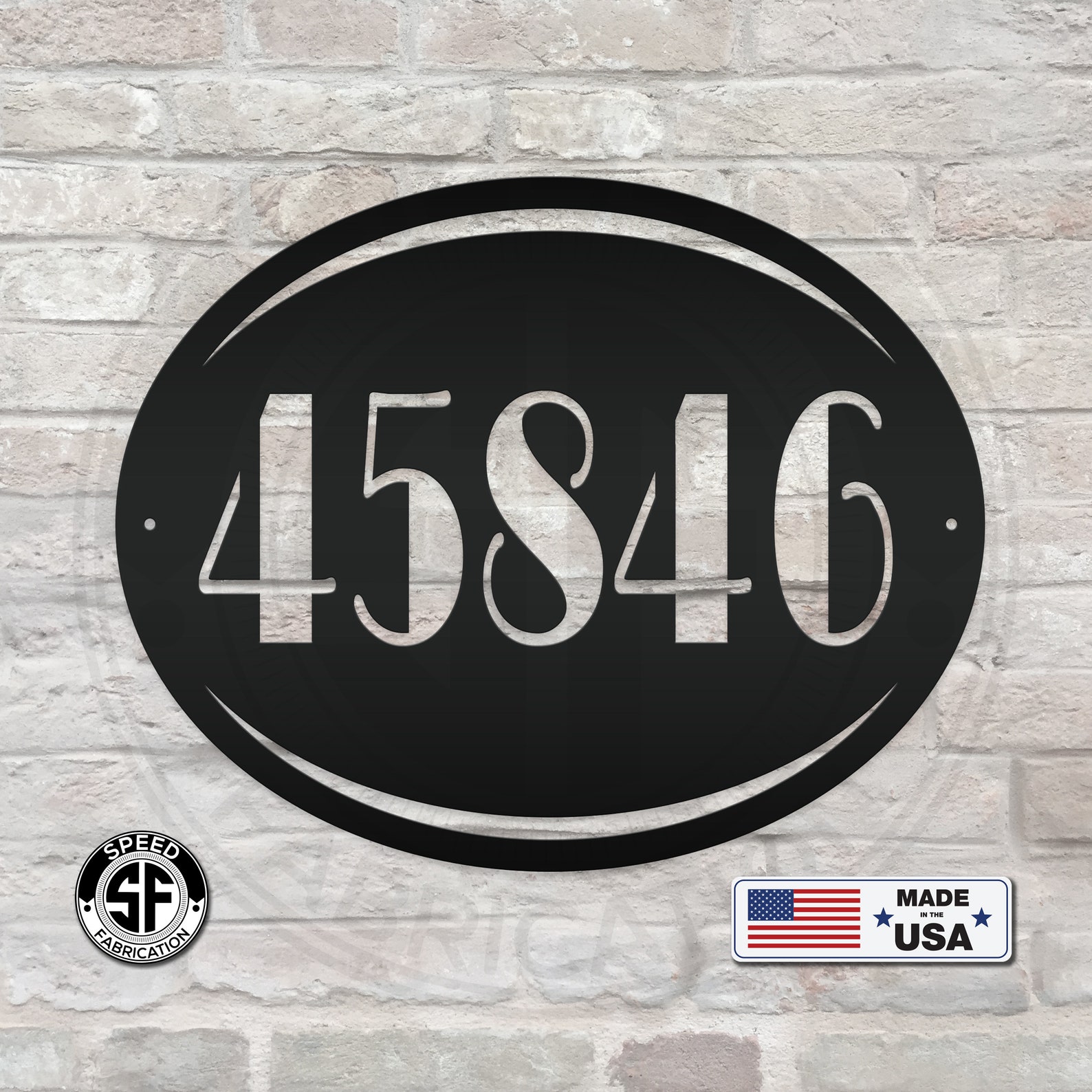Personalized House Number Metal Sign - Etsy