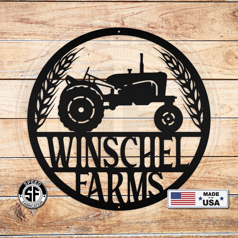 Personalized Tractor & Farm Sign - Etsy
