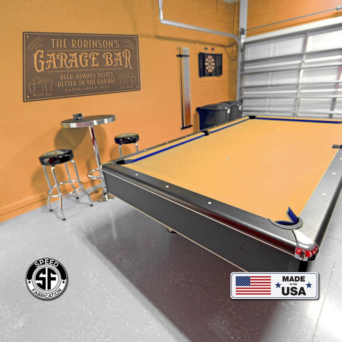 Rectangle Custom Garage Bar Metal Sign Make It Your Own - Etsy