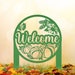 Fall Decor Welcome Metal Outdoor Sign With Pumpkins and - Etsy
