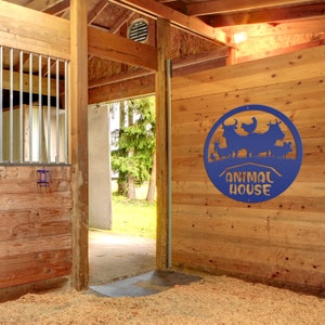 Farm Animal House Metal Sign - Etsy