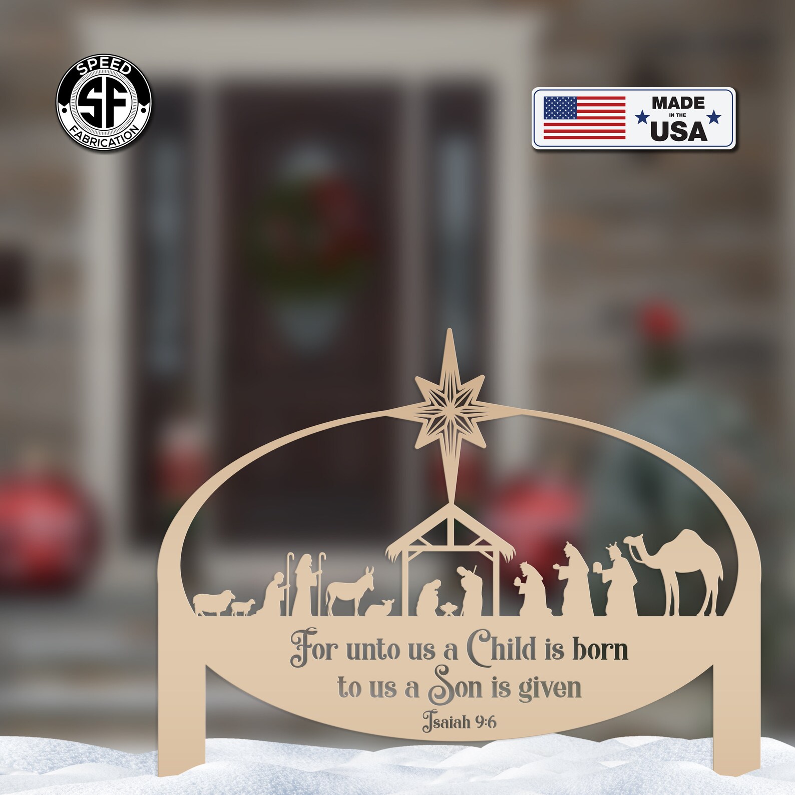 Metal Nativity Yard Sign Outdoor Christmas Decor - Etsy
