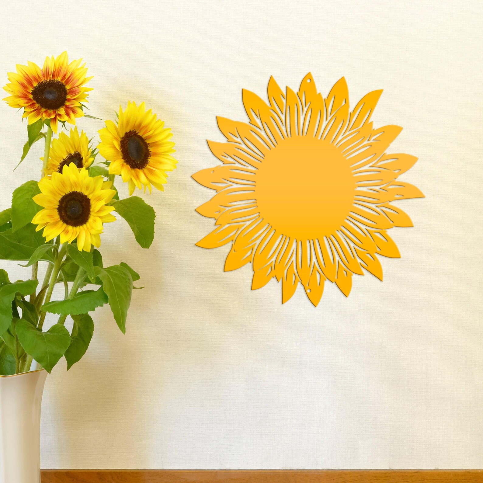 Sunflower Metal Sign - Etsy
