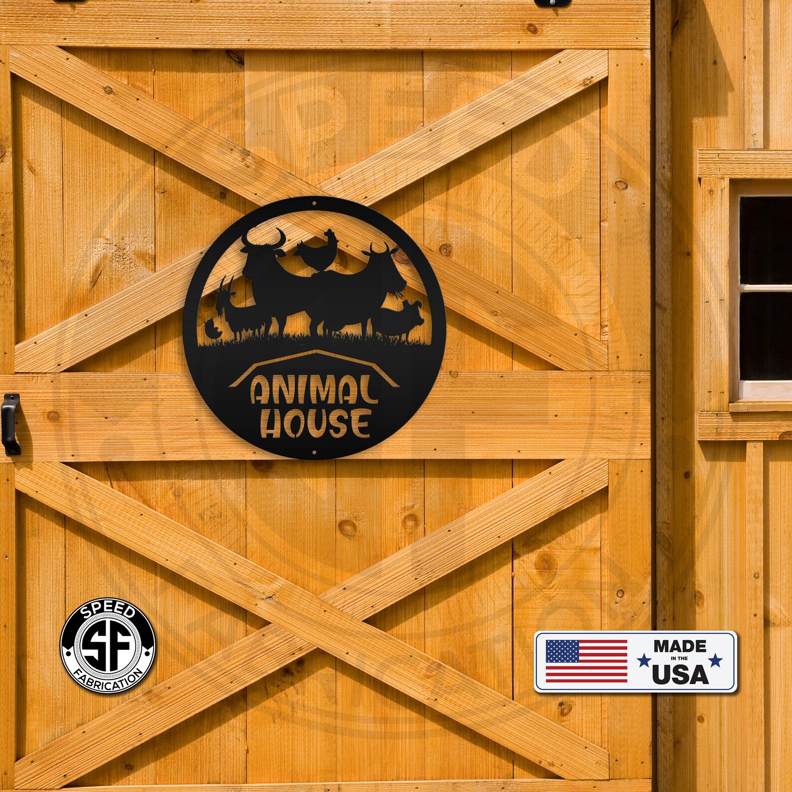 Farm Animal House Metal Sign | Etsy