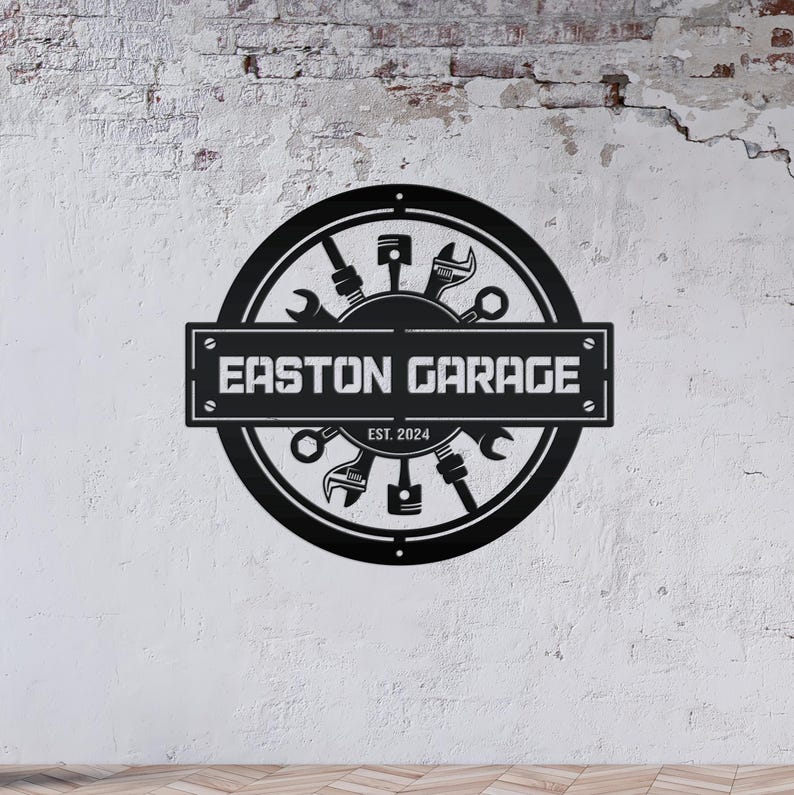 Custom Metal Garage Sign for Mechanics – Unique Man Cave Wall Art ...