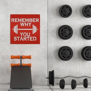 Gym Sign - Motivational Fitness Sign - at Home Gym Sign - Work Out Sign ...