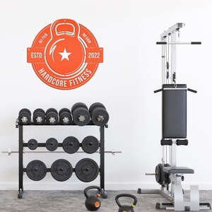 Personalized Gym Name With Established Date Kettlebell Metal Sign - Etsy