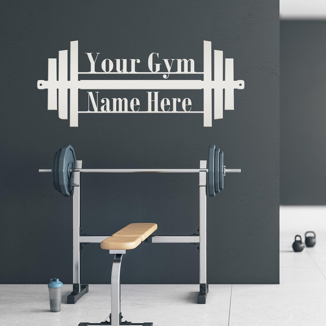 Personalized Gym Name Metal Sign - Etsy