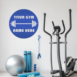 Personalized Gym Name Metal Sign - Etsy