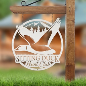 Personalized Duck Hunt Club Metal Sign - Duck Hunting - Etsy