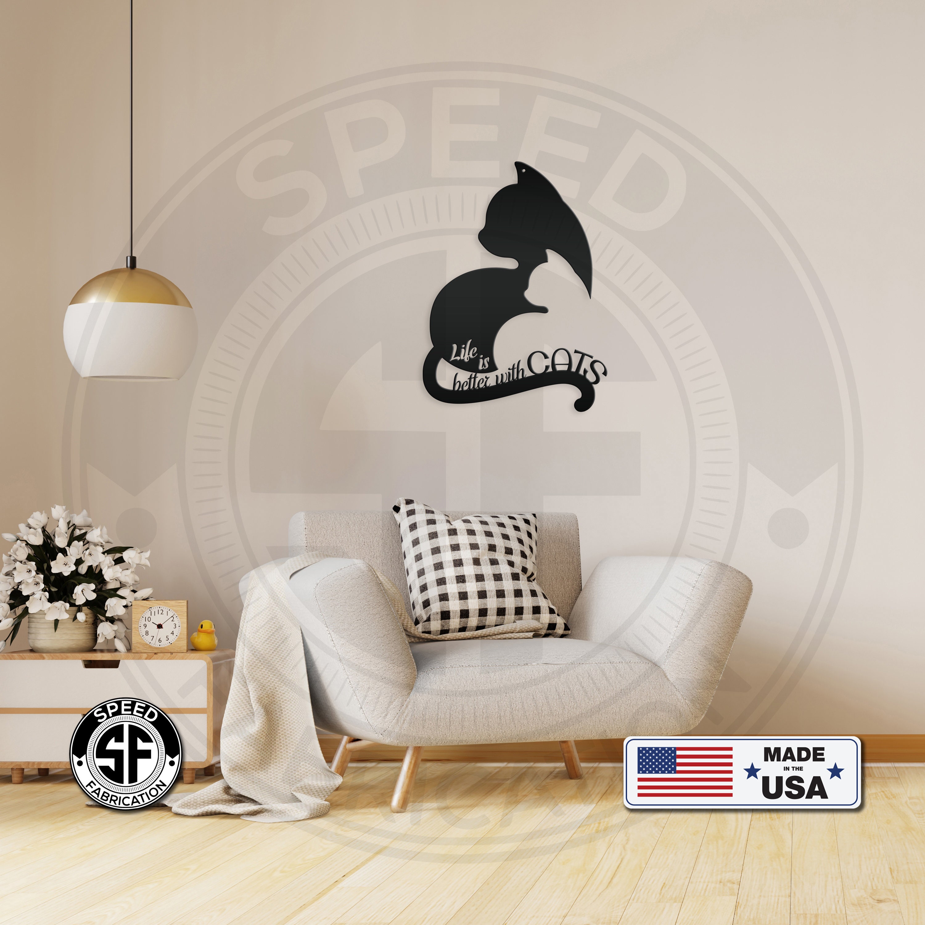 Life is Better With Cats Metal Sign Cat Lover Sign - Etsy
