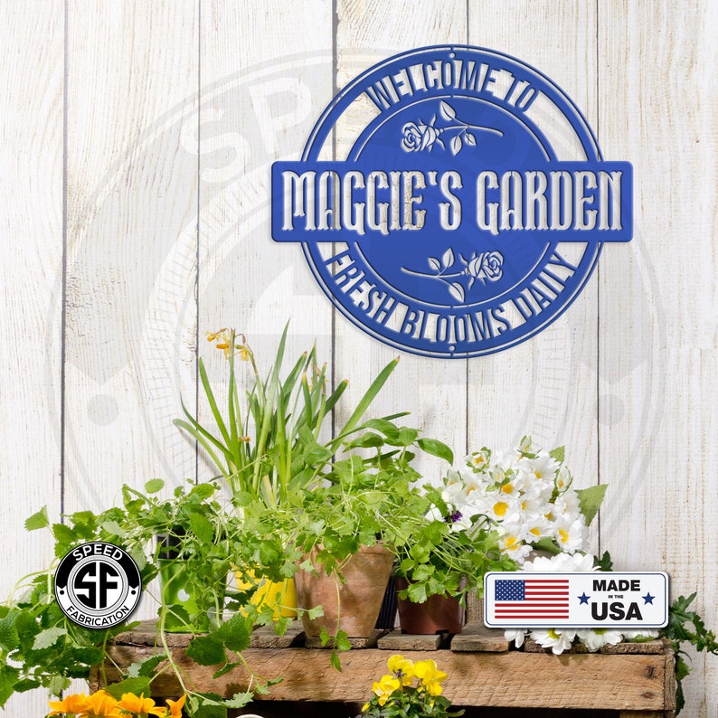 Custom Rose Garden Sign - Etsy