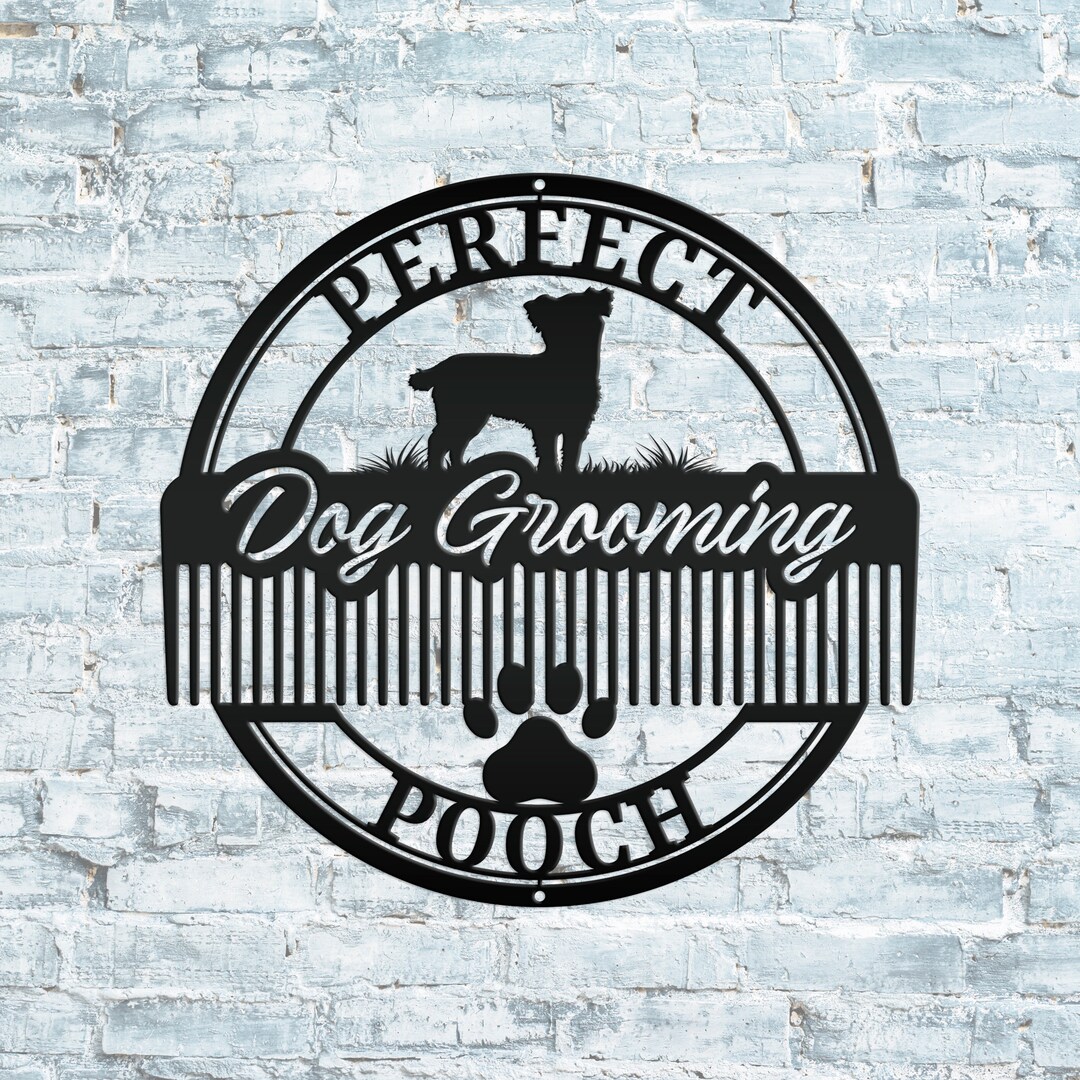 Custom Dog Grooming Metal Sign-make It Your Own Wording - Etsy