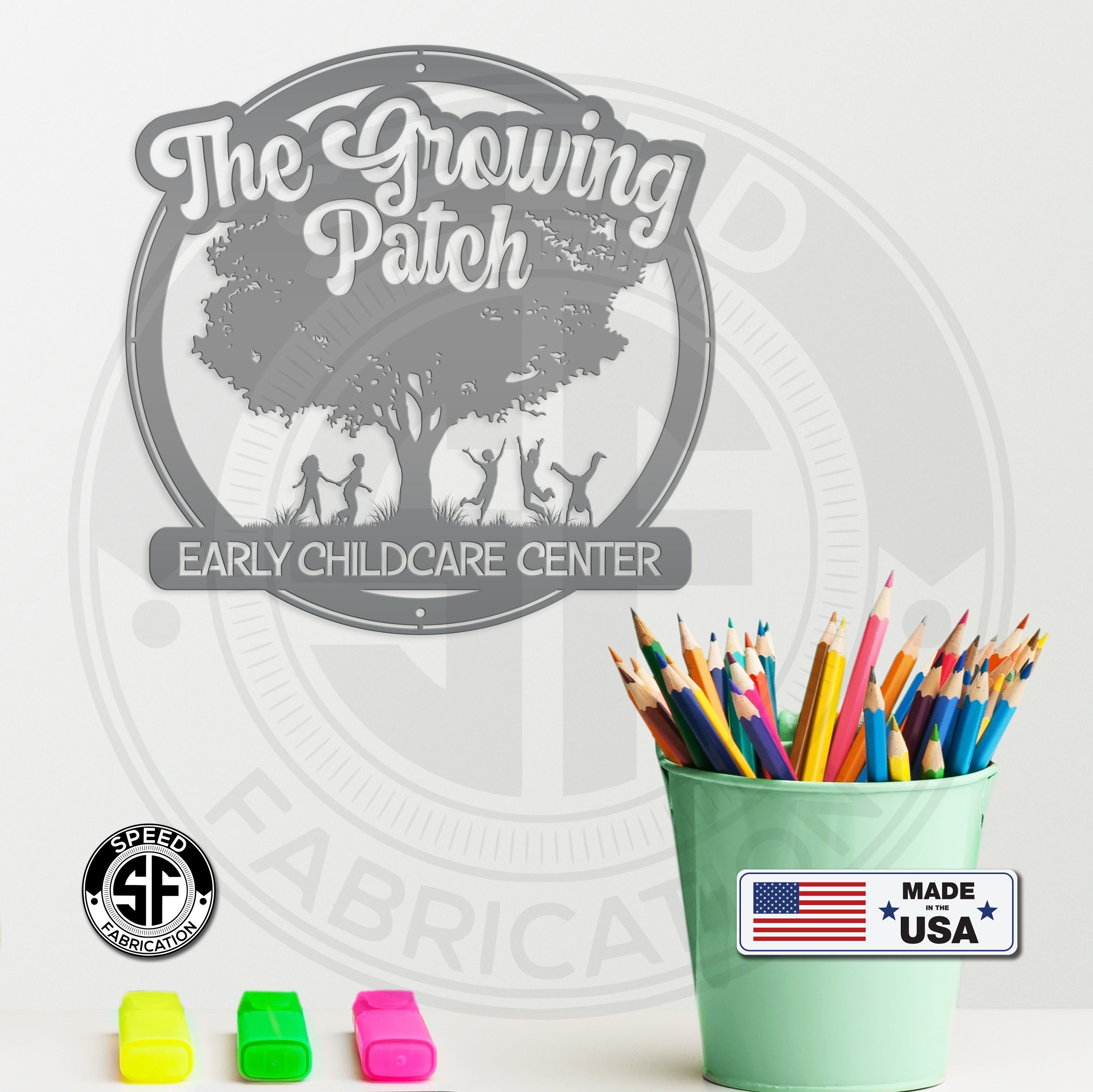 Custom Daycare Preschool Metal Sign Child Daycare Business - Etsy