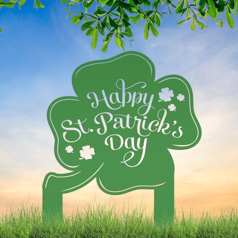 Metal Shamrocks Yard - Etsy