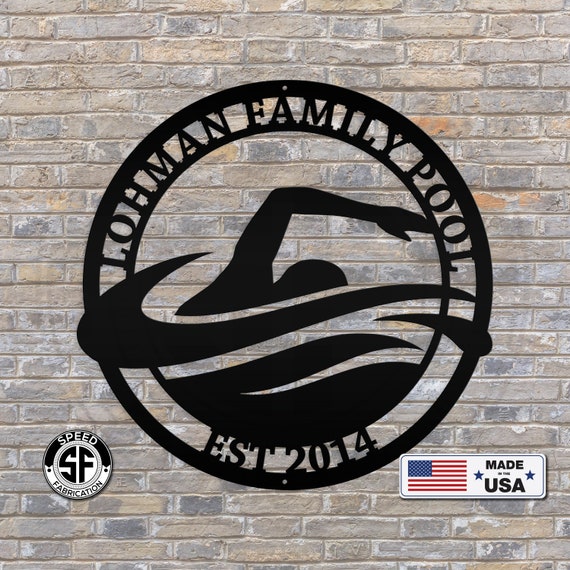 Personalized Swimmer Sign - Etsy