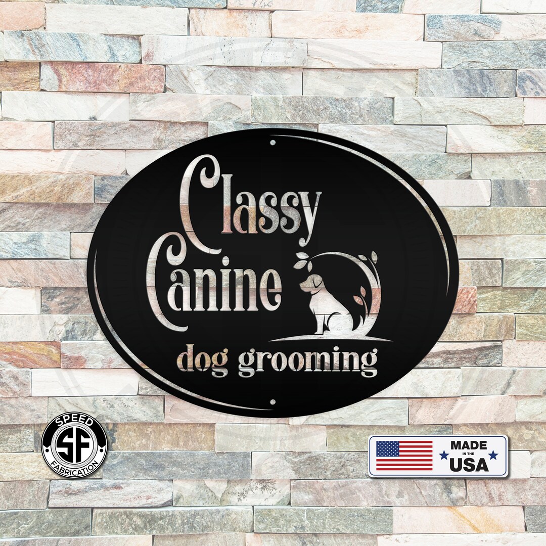 Custom Dog Grooming Business Sign-animal Care Sign-grooming Sign-make ...