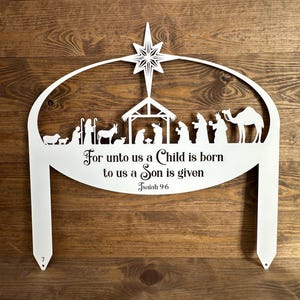 Metal Nativity Yard Sign, Outdoor Christmas Decor - Etsy
