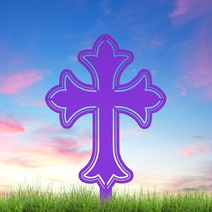 Outdoor Metal Cross Yard Decoration, Christian Yard Decor, Mother's Day ...