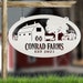 Oval Farm Sign With Family Name and Established Date - Etsy