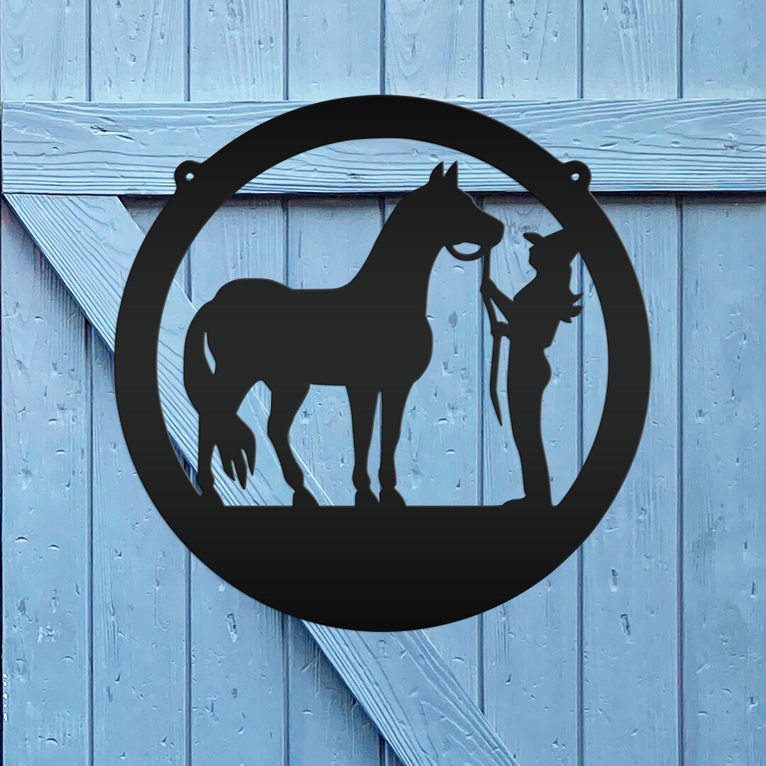 Metal Horse Stall Sign, Tennessee Walker Sign, Horse and Owner Sign - Etsy