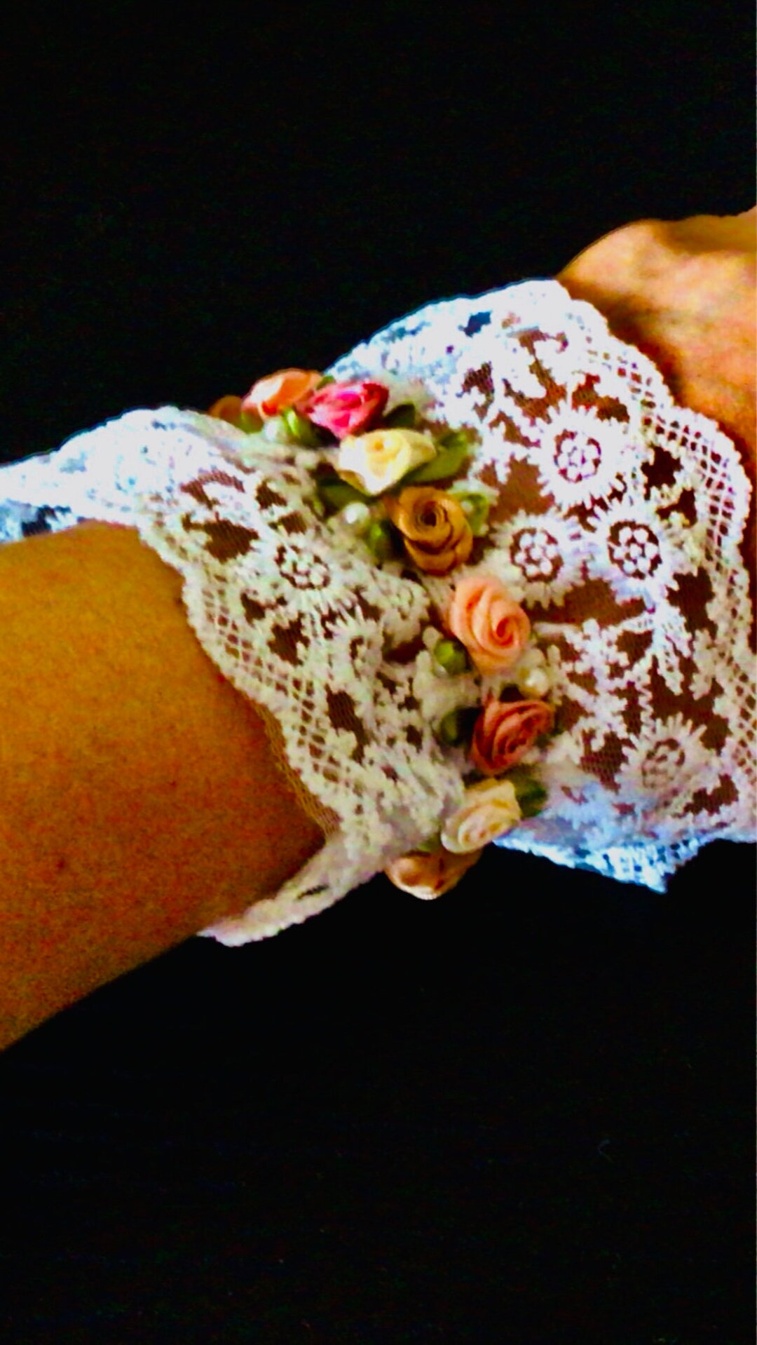 Lace French Style Cuff Bracelet - Etsy