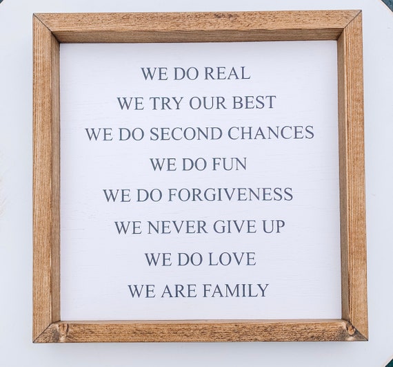 We Do Real We Try Our Best...we Are Family | Etsy