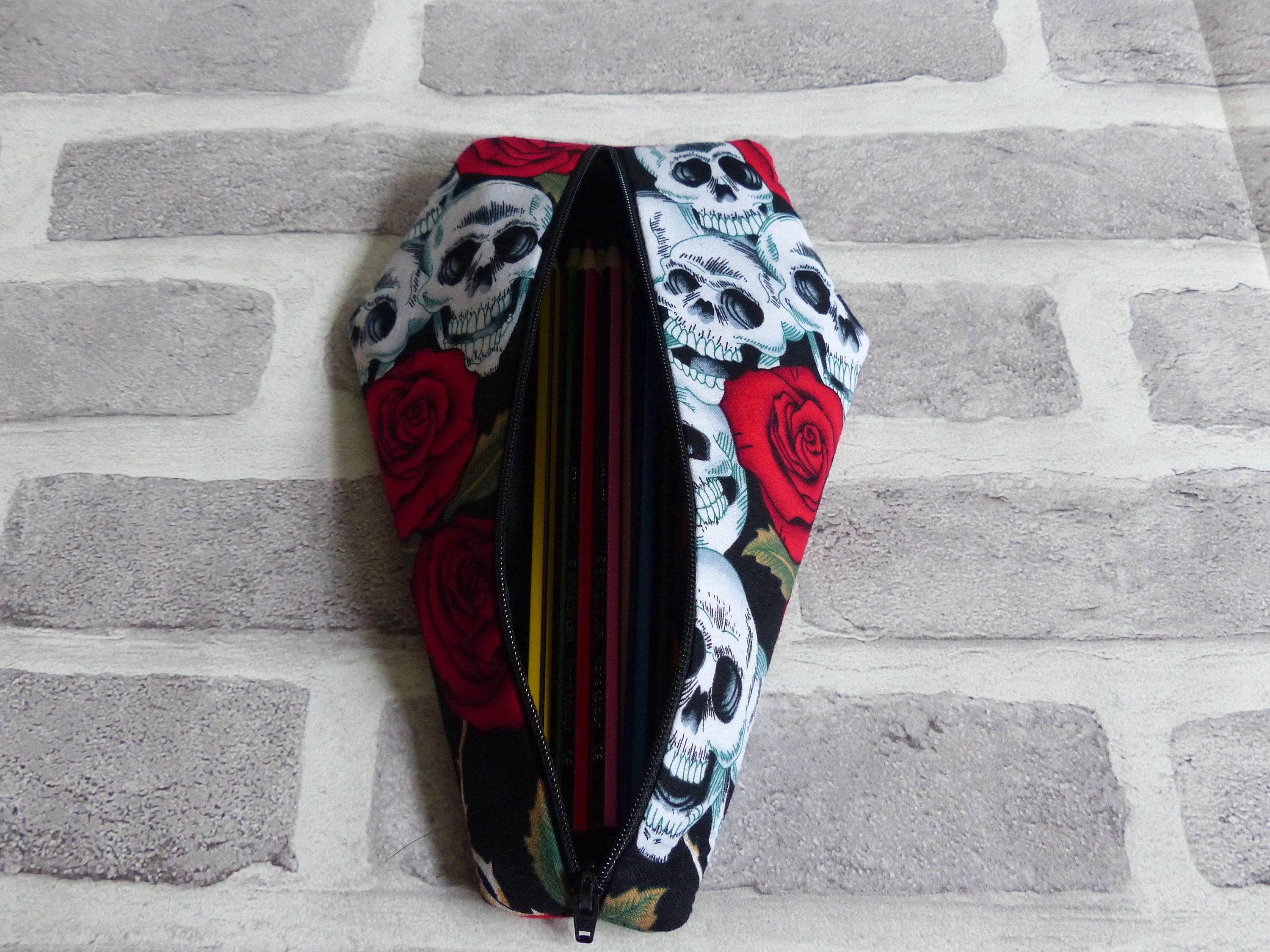 Coffin Pencil Case, Coffin Shape Pencil Case, Coffin Design, Skull ...