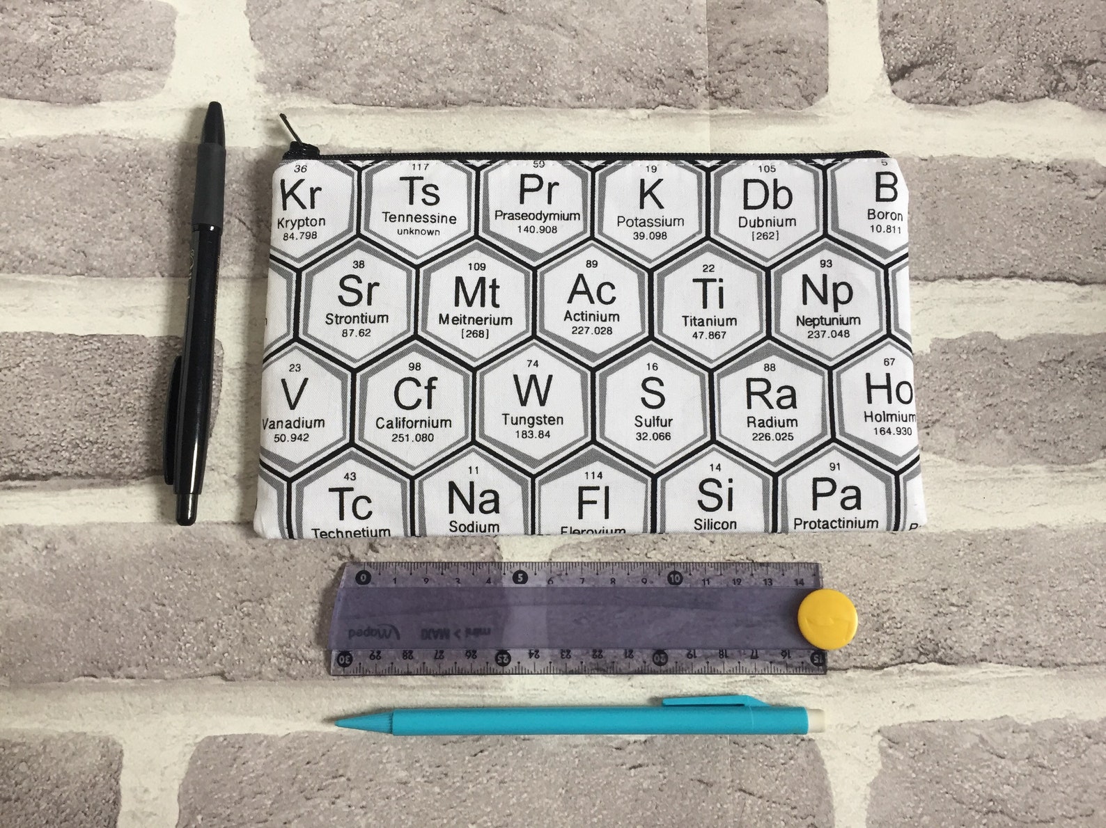 Periodic Table Pencil Case Table of Elements Back to School - Etsy