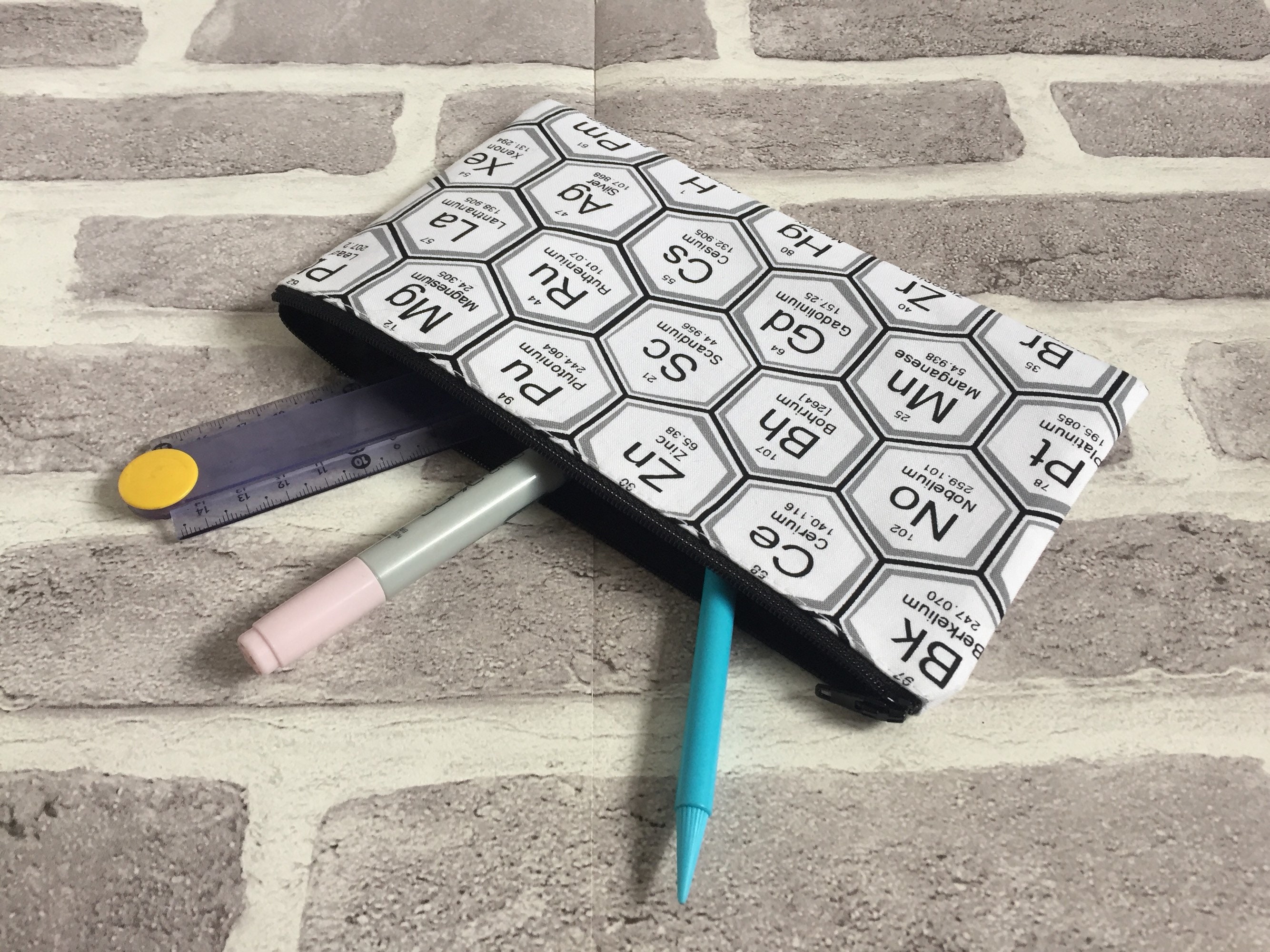 Periodic Table Pencil Case Table of Elements Back to School | Etsy