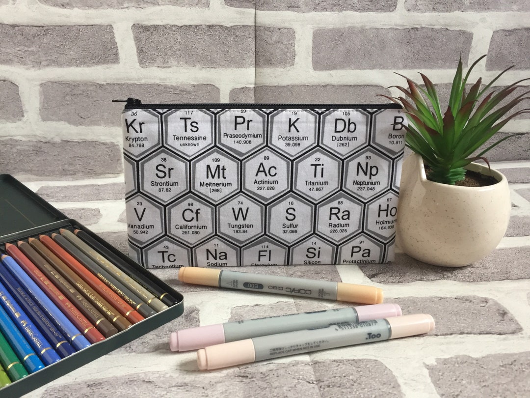 Periodic Table Pencil Case, Table of Elements, Back to School, Science ...
