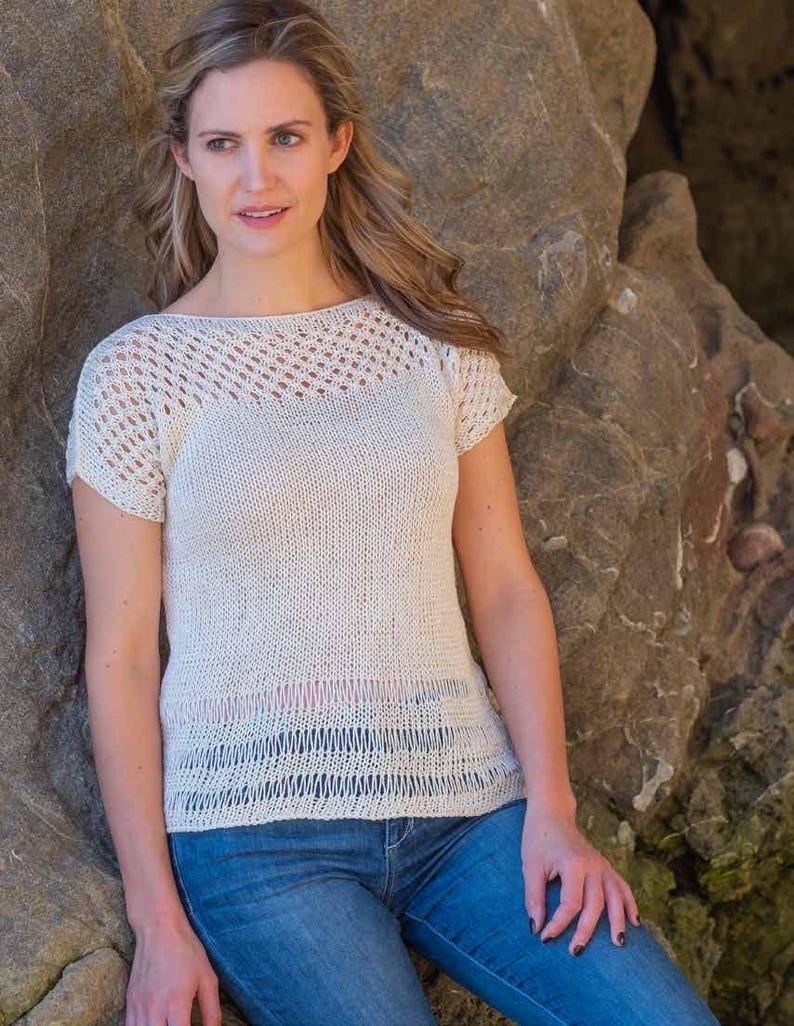 HERMOSA TEE Knit Pattern - Etsy