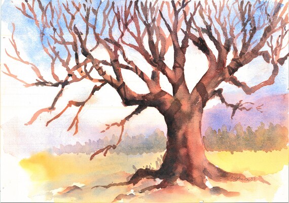 Bare Tree Painting